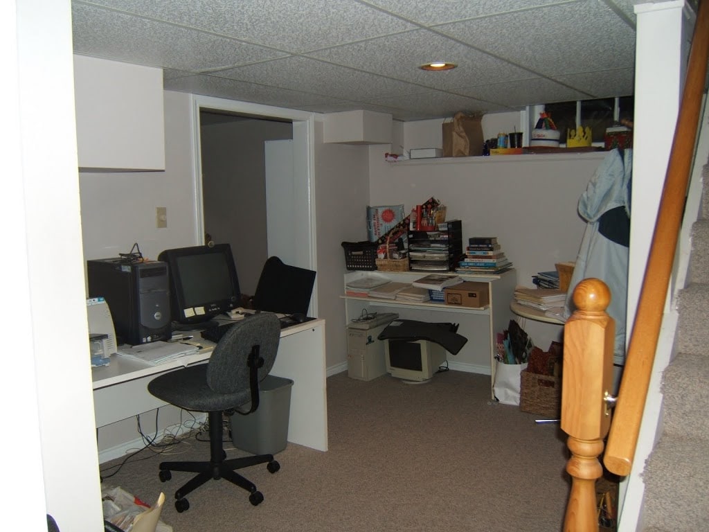 Office Organizing Ideas in a small pass-through ~ DownshiftingPRO