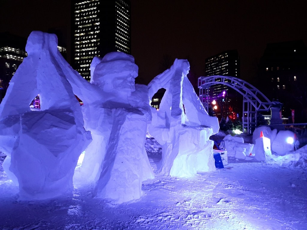 Quebec Winter Carnival Ice Sculptures