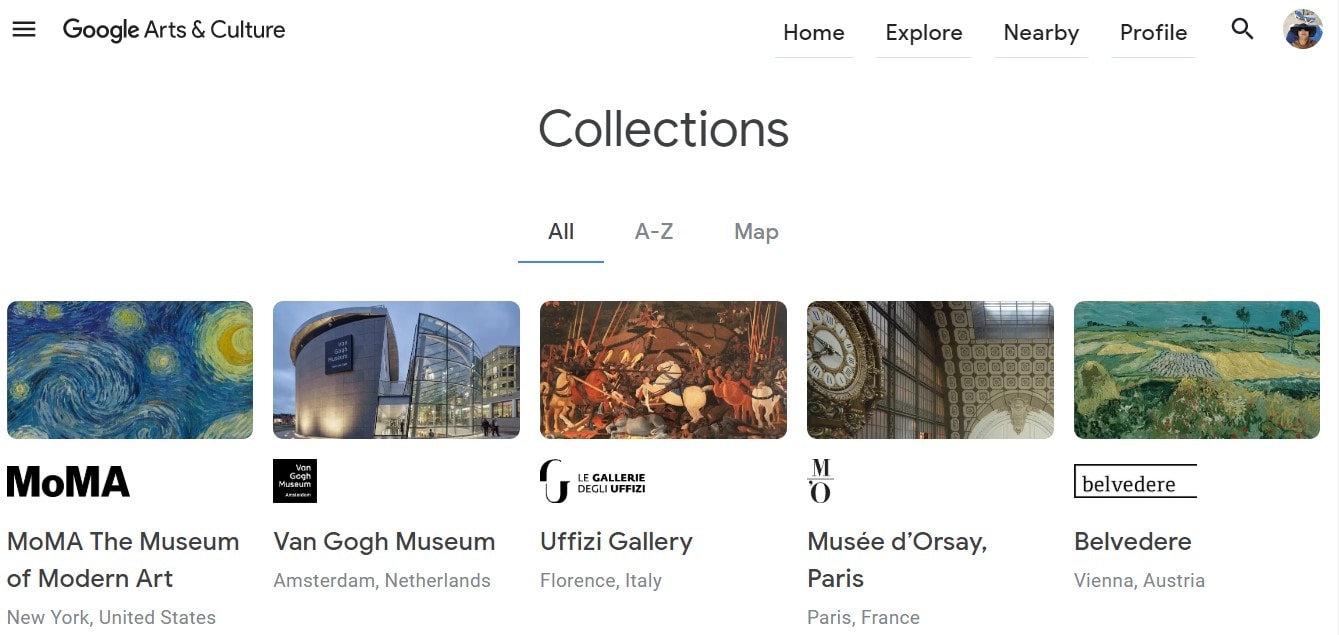 Take easy virtual online museum tours with Google Arts & Culture ...